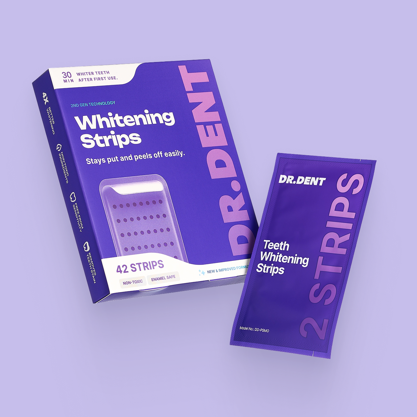 Purple Whitening Strips – Slimetica